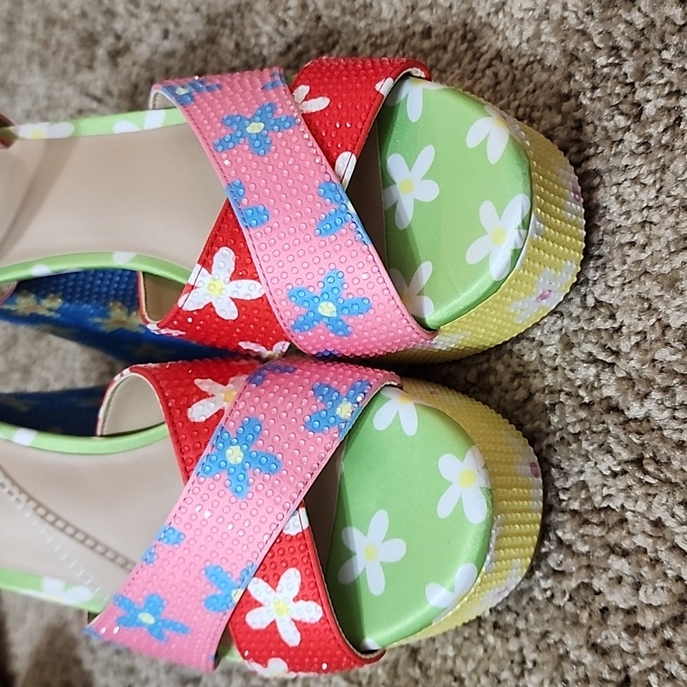 Gianni Bini | Shoes | Gianni Bini Ultimate Floral Rainbow Rhinestone ...